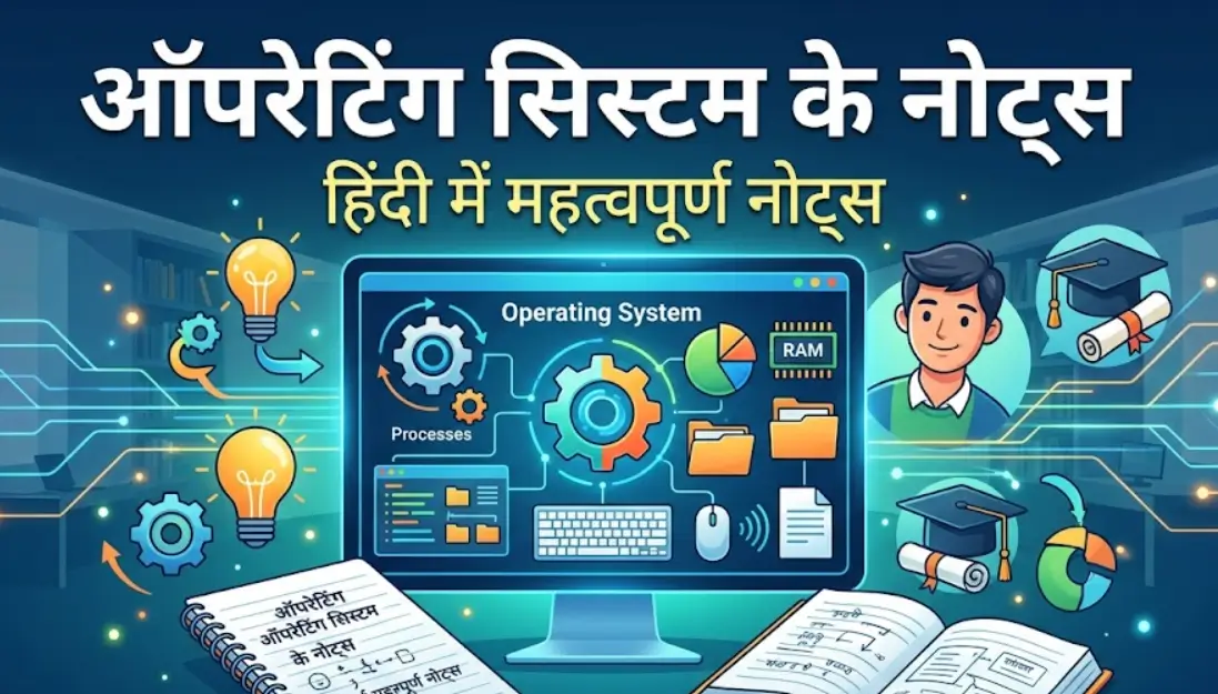 Operating System Notes in Hindi - ऑपरेटिंग सिस्टम के सभी नोट्स हिंदी में